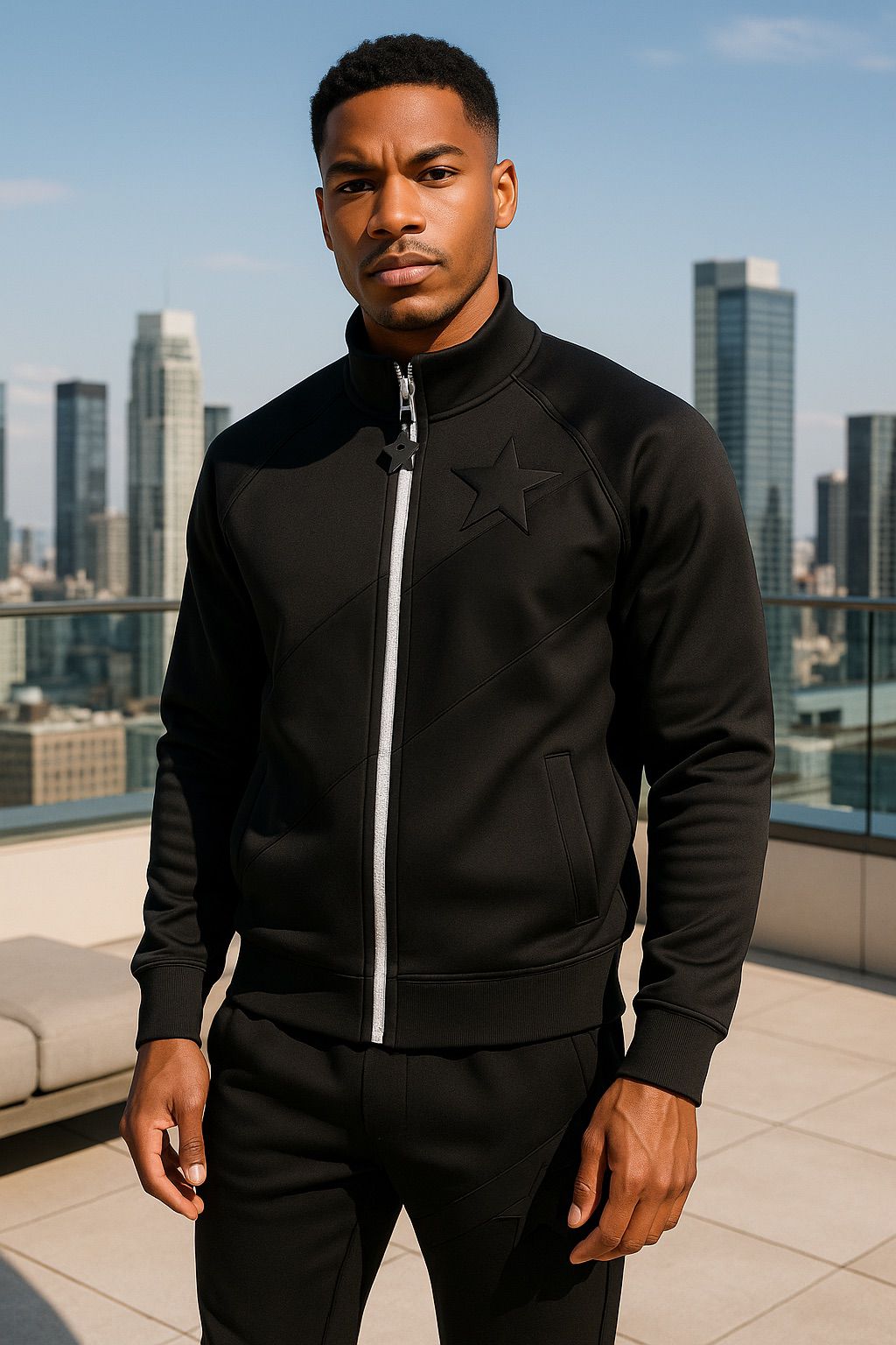 Midnight Authority 'Onyx Black' Tracksuit – StarStruck Official